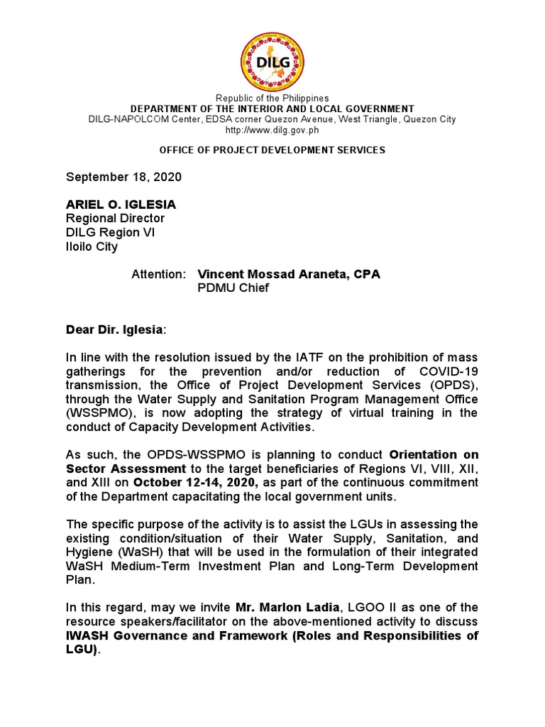 Ariel O. Iglesia: Republic of The Philippines DILG-NAPOLCOM Center ...