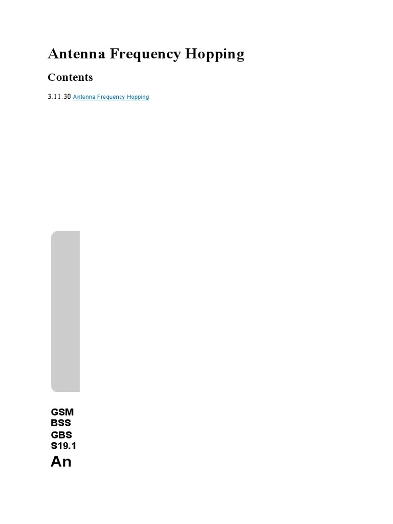 GBSS Feature Documentation GBSS19.1 - 04 20200910153603 - Antenna ...