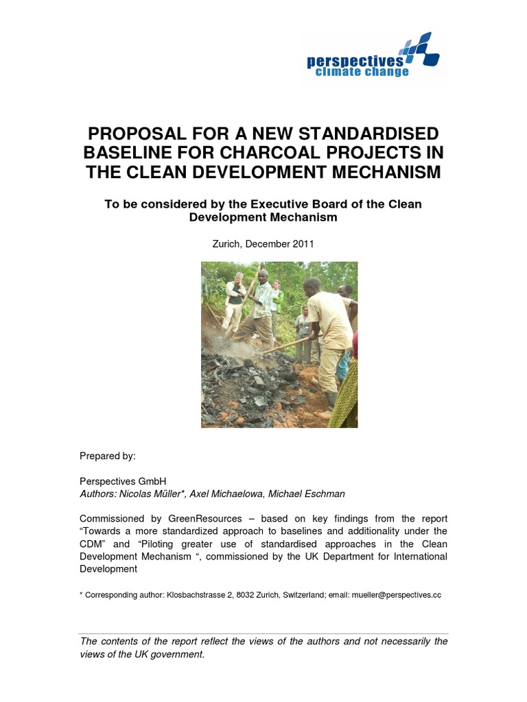 CDM Charcoal Projects Standard Proposal | PDF | Economics Of Climate ...