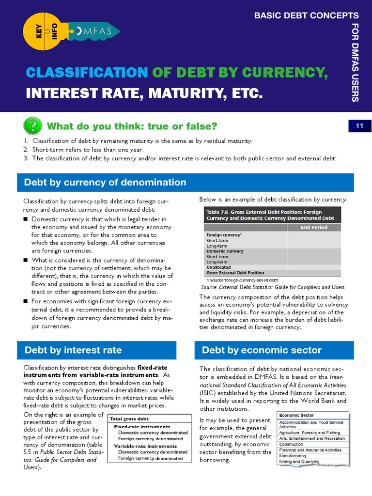 Classification: Interest Rate, Maturity, Etc | PDF | Debt | Interest