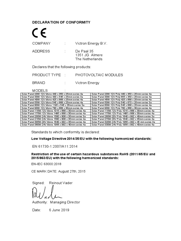 Self Declaration Solar | PDF