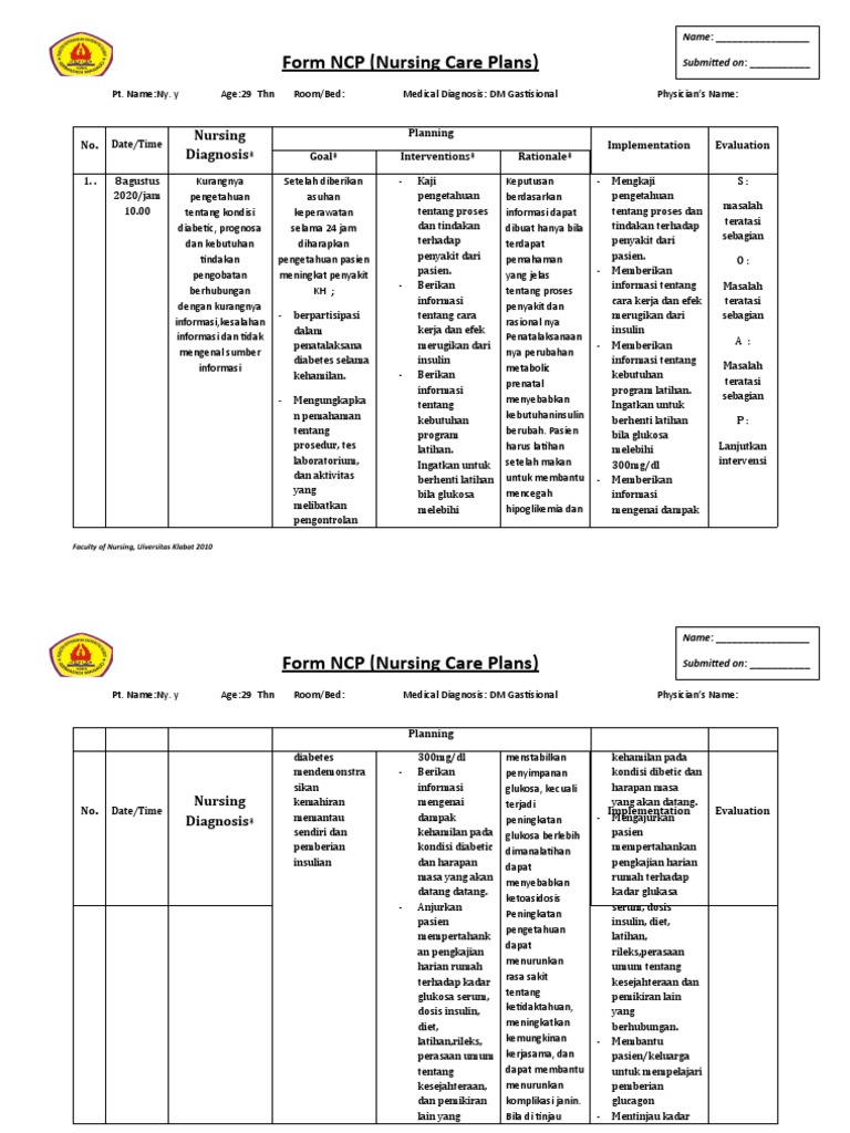 NCP DM Gestasional | PDF