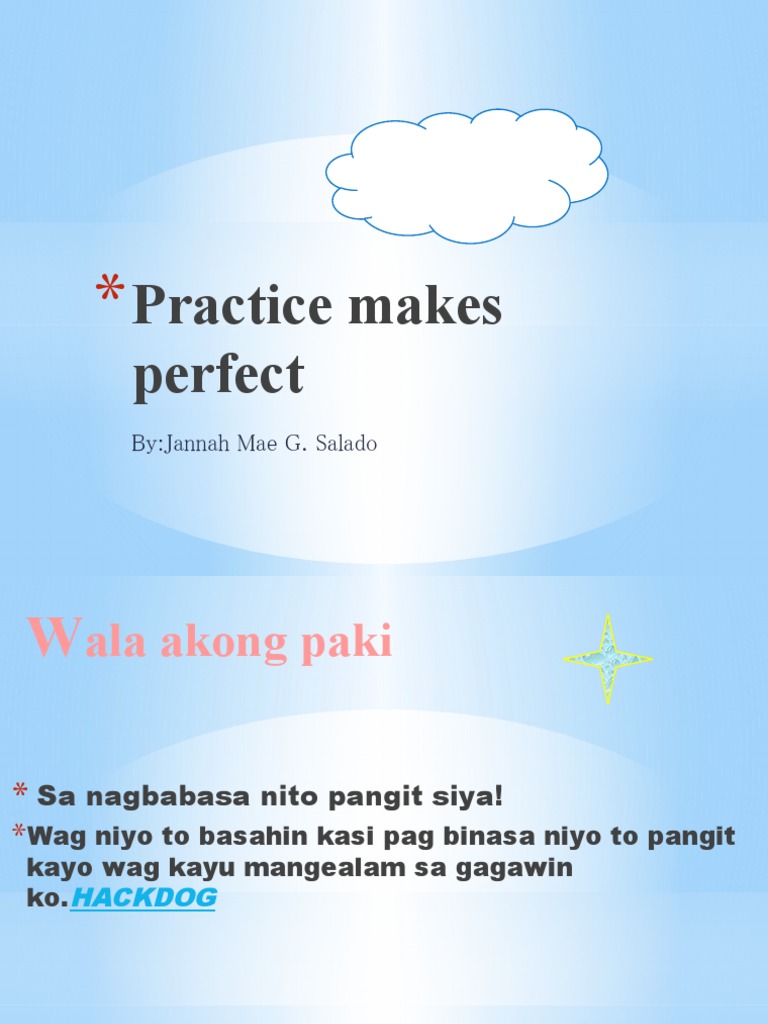 Practice Makes Perfect | PDF