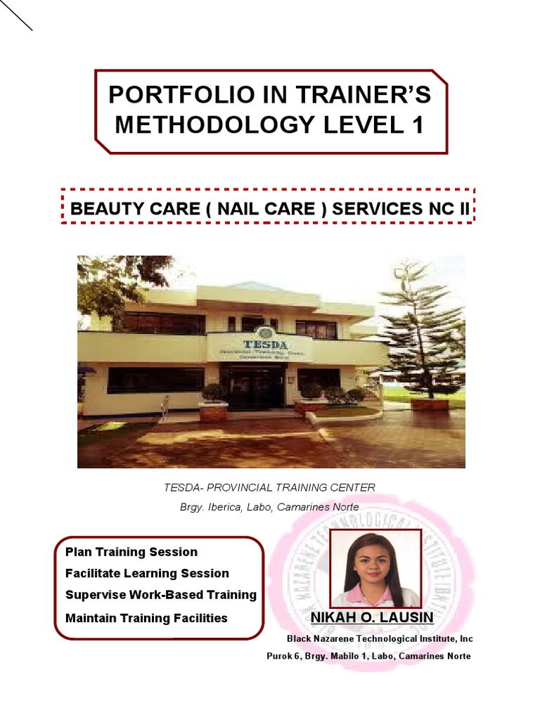 TESDA Nail Care Training Portfolio | PDF | Occupational Safety And ...