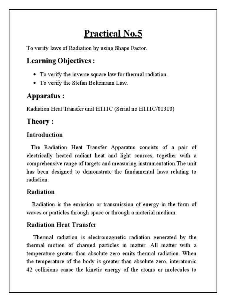 HMT Radiation p.5-1 | Download Free PDF | Electromagnetic Radiation ...
