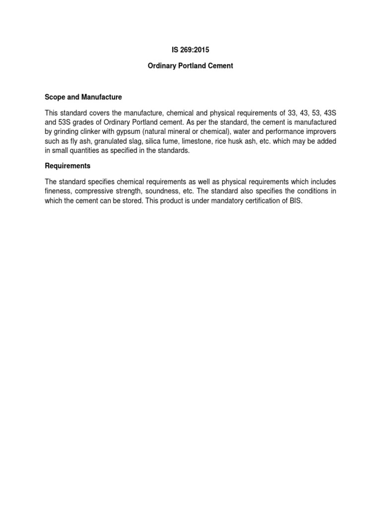 Is 269 PDF | PDF | Technology & Engineering
