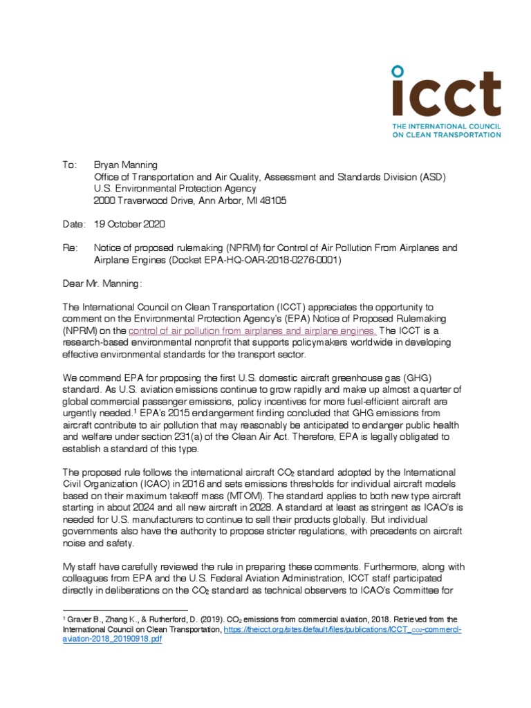 Notice of Proposed Rulemaking For Control of Air Pollution From ...