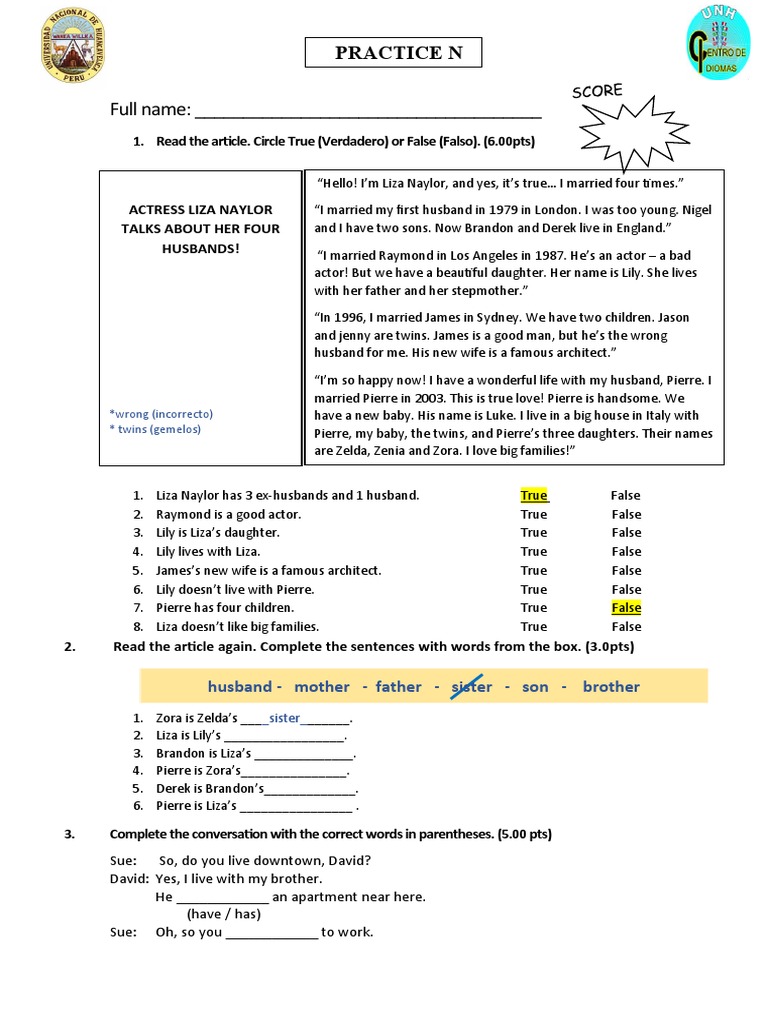 English Practice | PDF