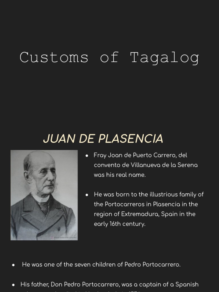 Customs of Tagalog PDF | PDF | Philippines | Religion And Belief