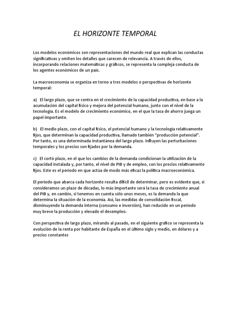 EL HORIZONTE TEMPORAL, Rodrigo | Descargar gratis PDF | Pendiente ...