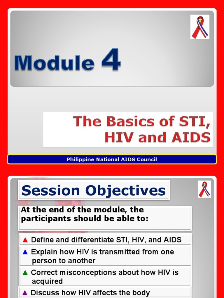 MODULE 4 (Basics of STI, HIV & AIDS) | PDF | Hiv/Aids | Sexually ...