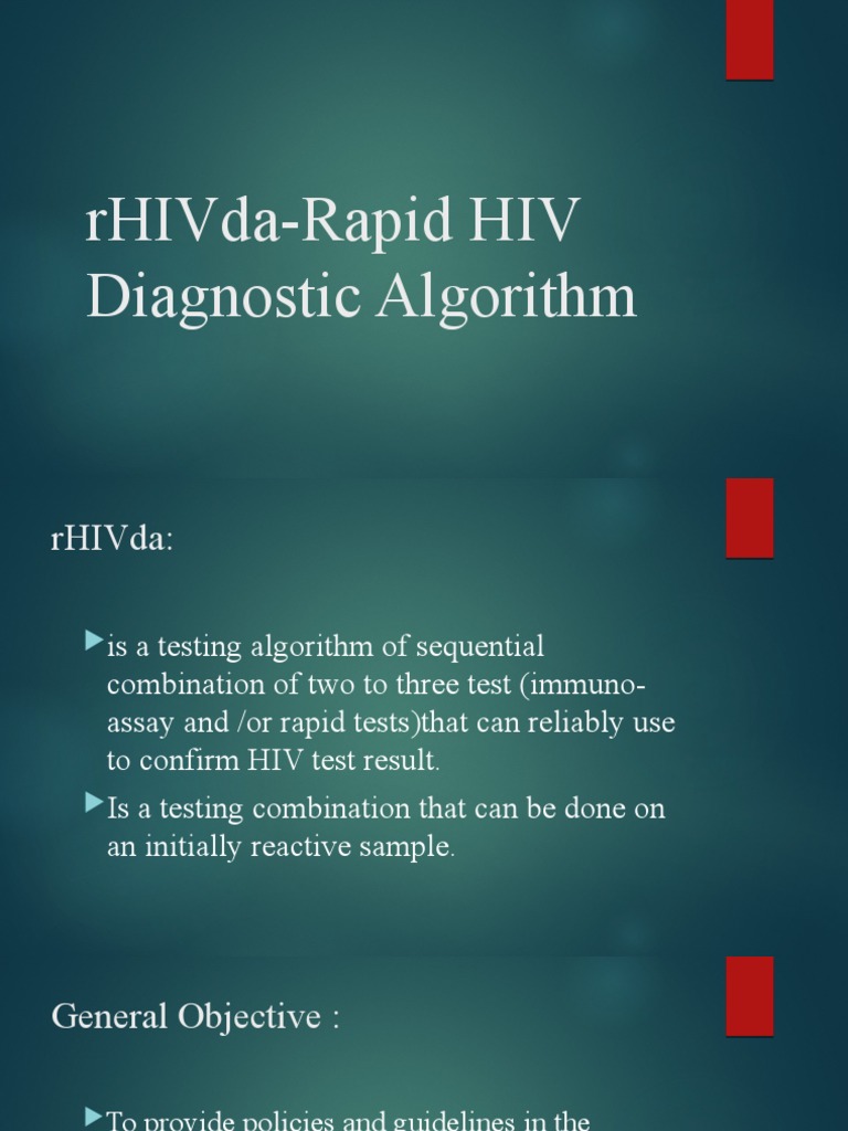 Rhivda-Rapid Hiv Diagnostic Algorithm | PDF | Diagnosis Of Hiv/Aids ...