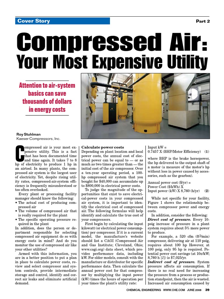 Your Most Expensive Utility: Compressed Air | Download Free PDF ...