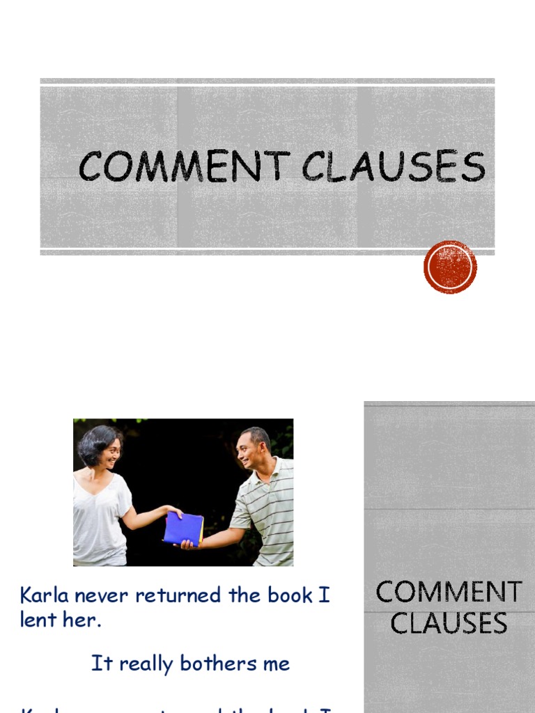 Comment Clauses | PDF
