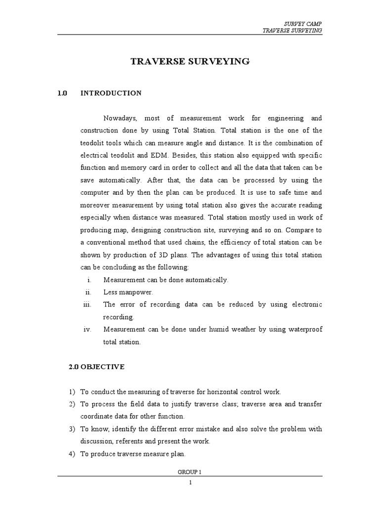 Traverse New02 | PDF | Surveying | Measurement