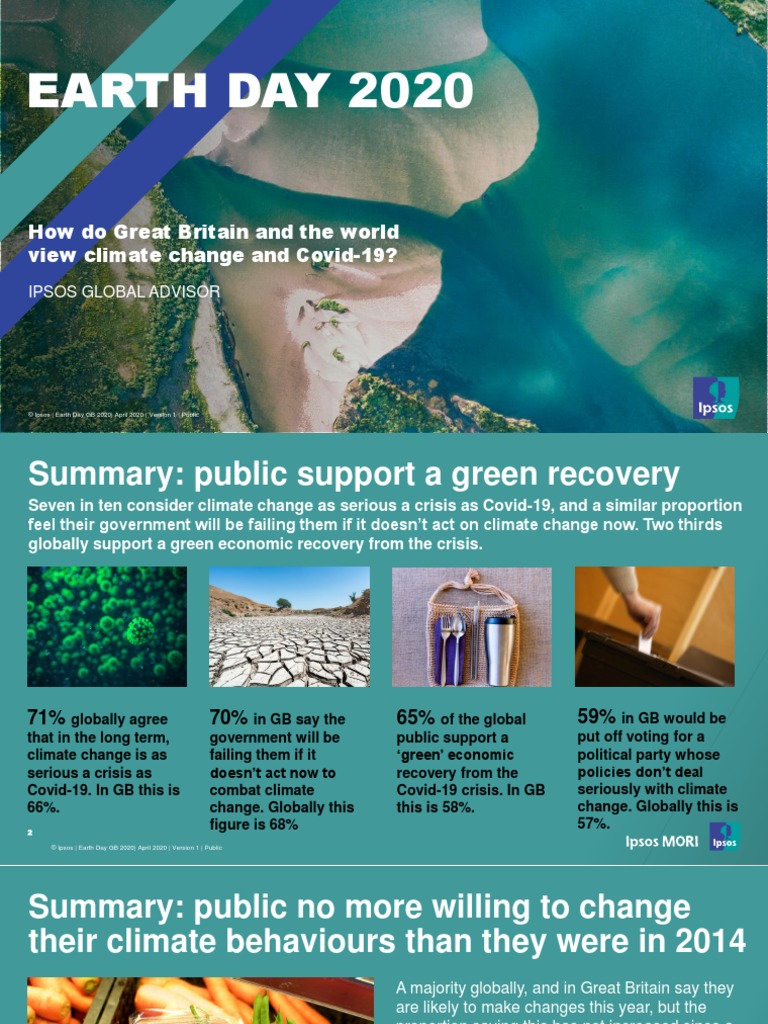 Earth - Day - Slide - Deck 2020 | PDF | Global Warming | Pollution