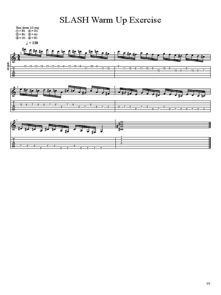 SLASH Warm Up Exercise | PDF