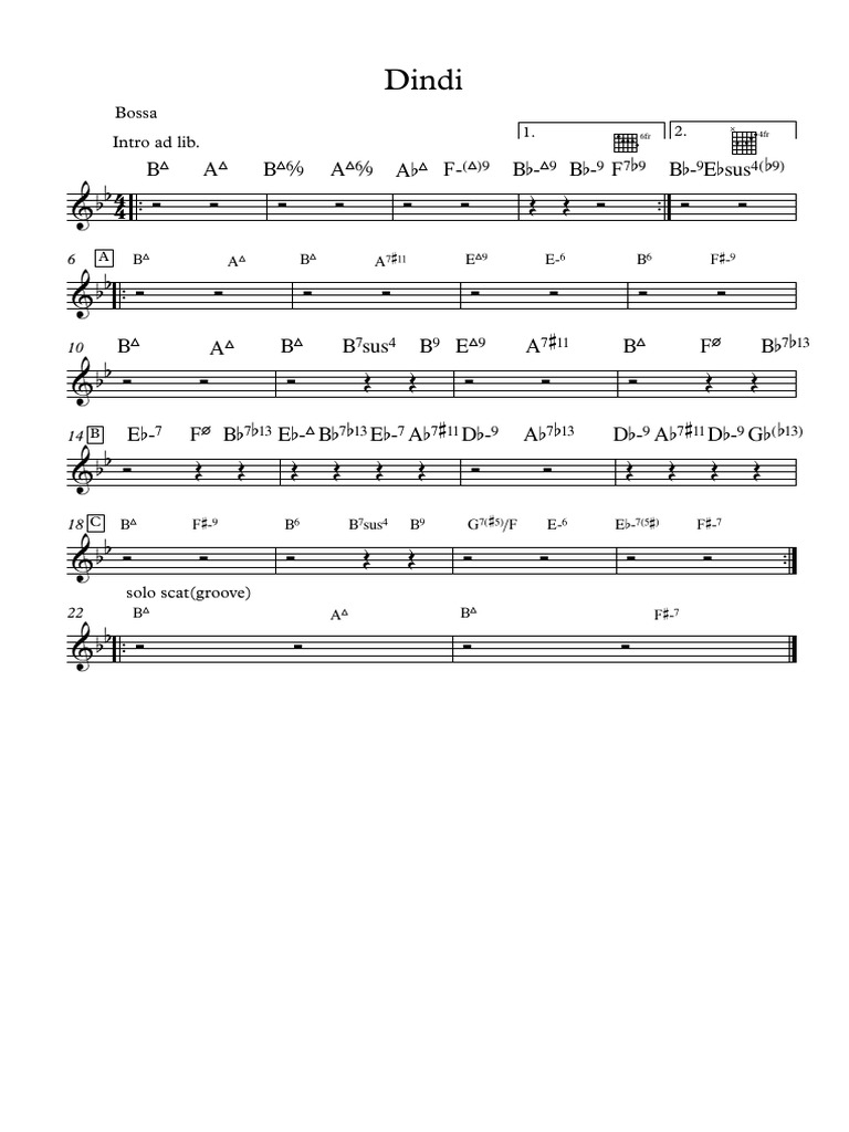Dindi - Full Score | PDF