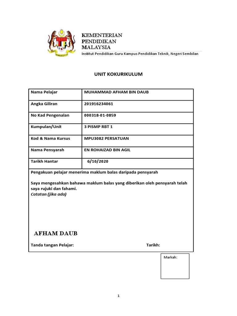Kertas Kerja Hoki | PDF