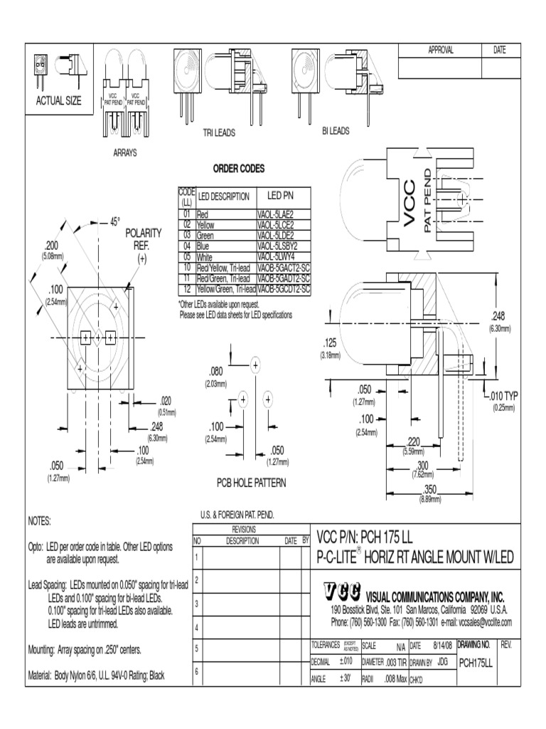 248 PCH 175 Engineering Drawing PDF | PDF | Science | Electronics