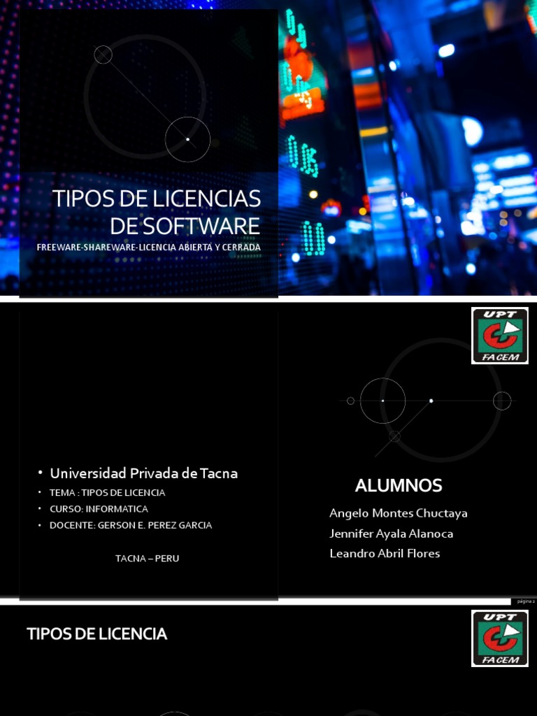 Tipos de Licencias de Software | PDF | Microsoft Excel | Computadoras ...