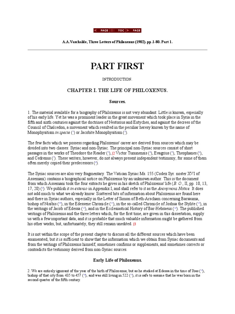 Philoxenus: Life and Legacy | PDF | Council Of Chalcedon | Eastern ...