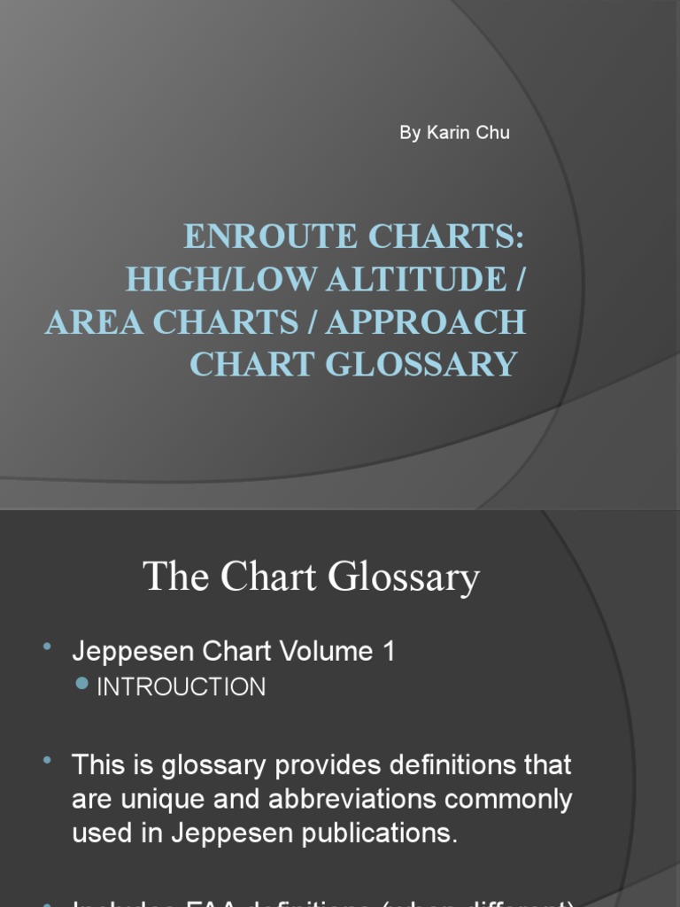 Enroute Charts: High/Low Altitude / Area Charts / Approach Chart ...