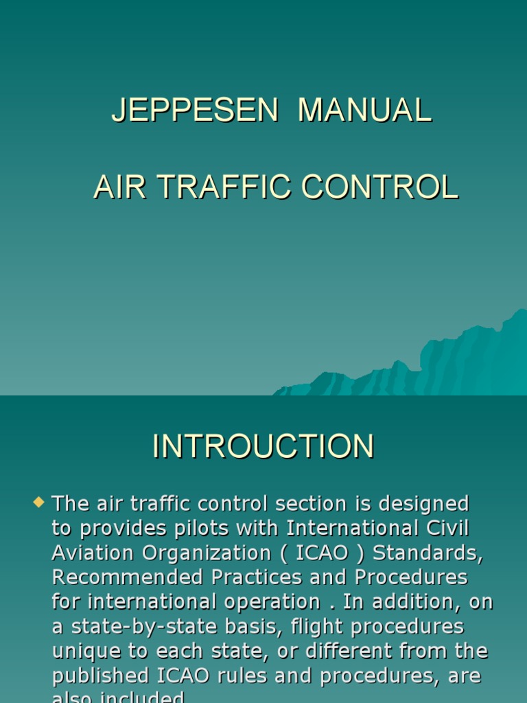 Jeppesen Manual Air Traffic Control | PDF | Air Traffic Control | Aircraft