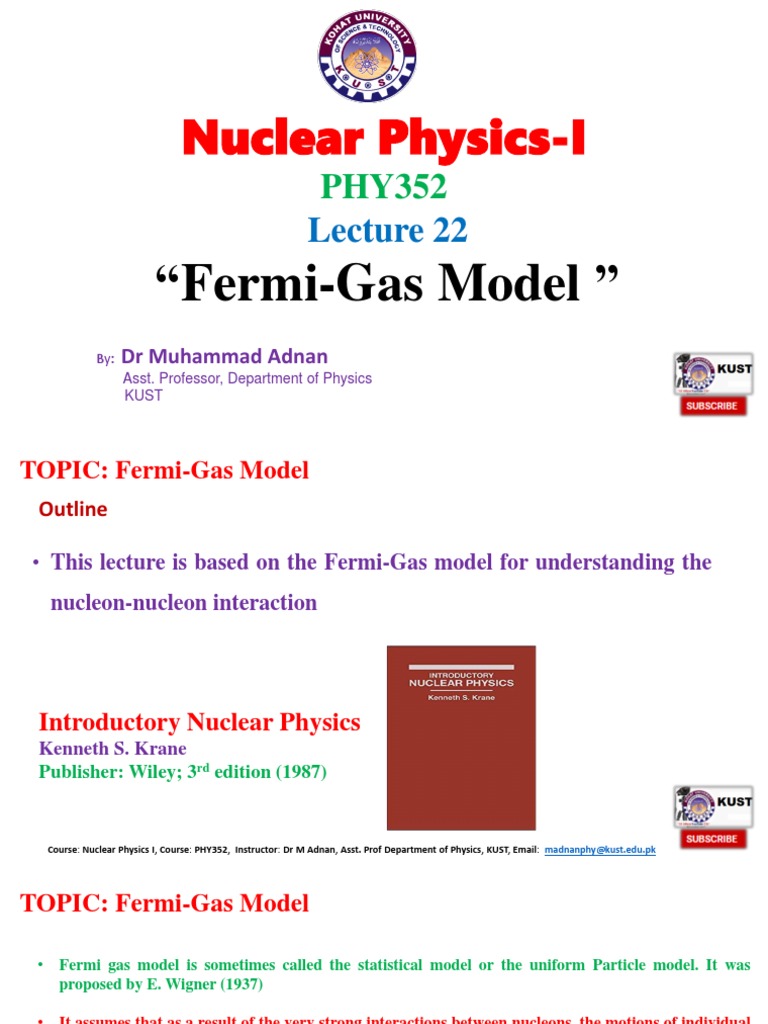N P Fermi-Gas Model | PDF | Nuclear Physics | Atomic Nucleus