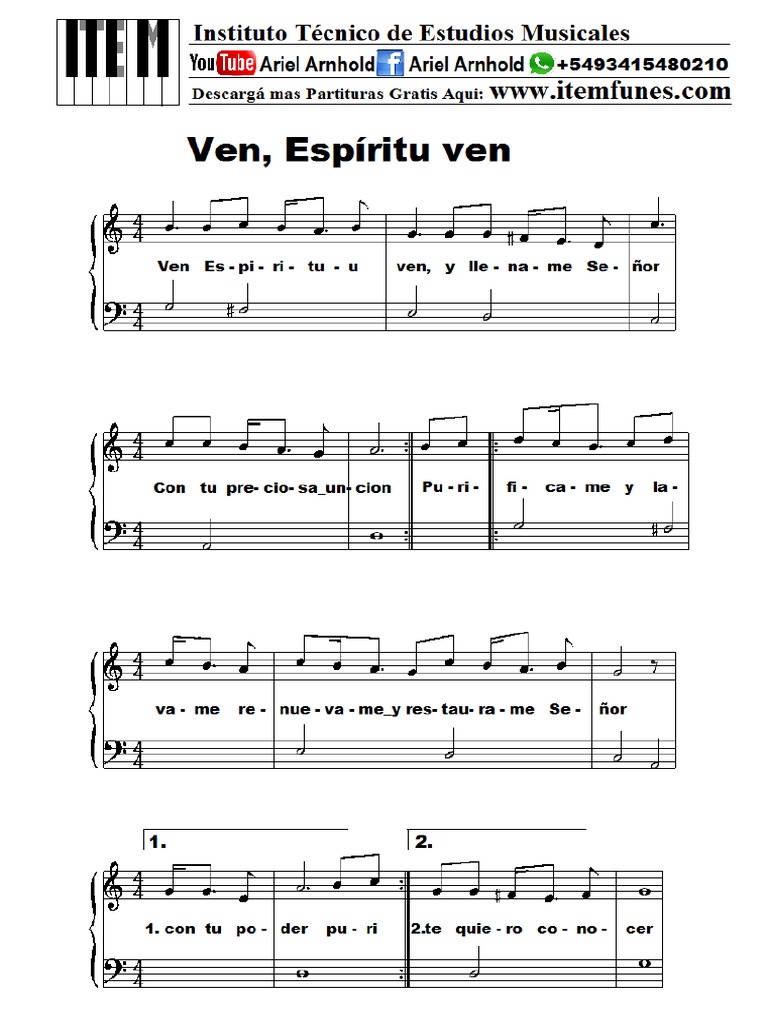 Ven Espiritu Ven PDF | PDF