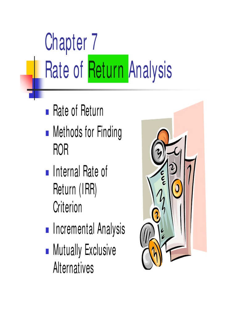 Rate of Return Analysis | PDF | Internal Rate Of Return | Interest