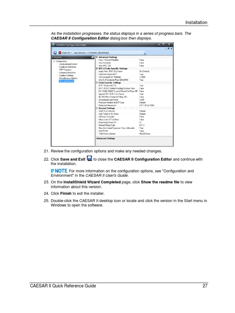 CAESAR II Configuration Editor Dialog Box Then Displays | PDF