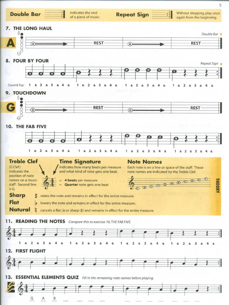 Essential Elements 2000 Eb Alto Saxophone Book 1 7 | PDF