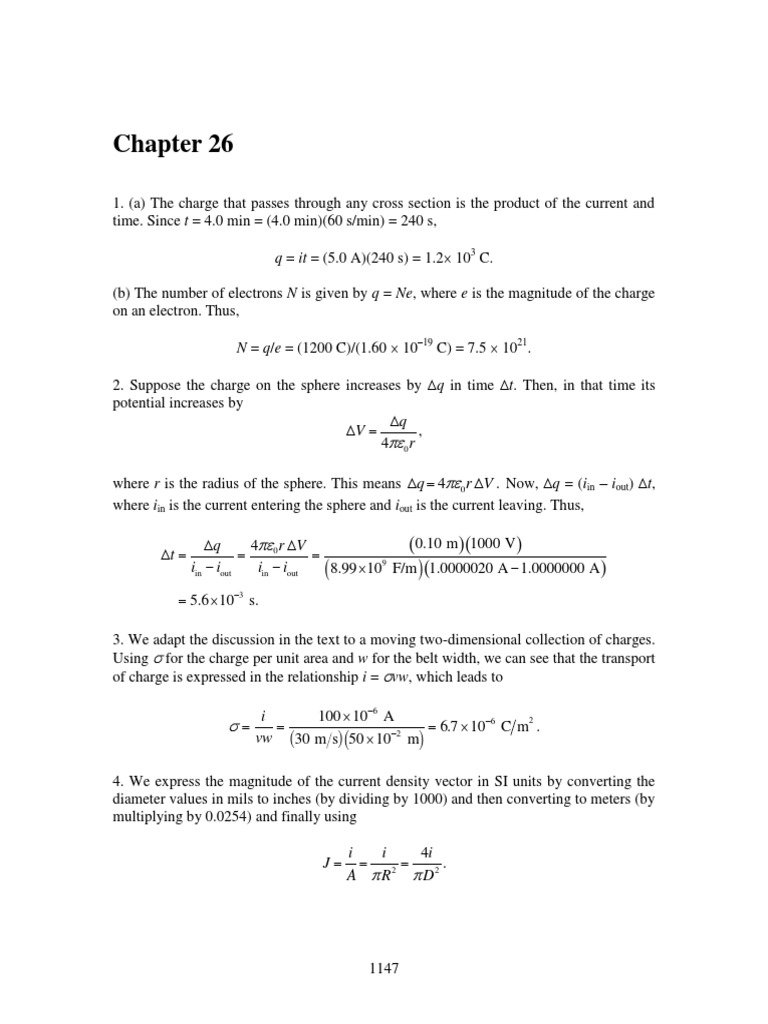 Chapter 26 PDF | PDF | Electronvolt | Electrical Resistivity And Conductivity