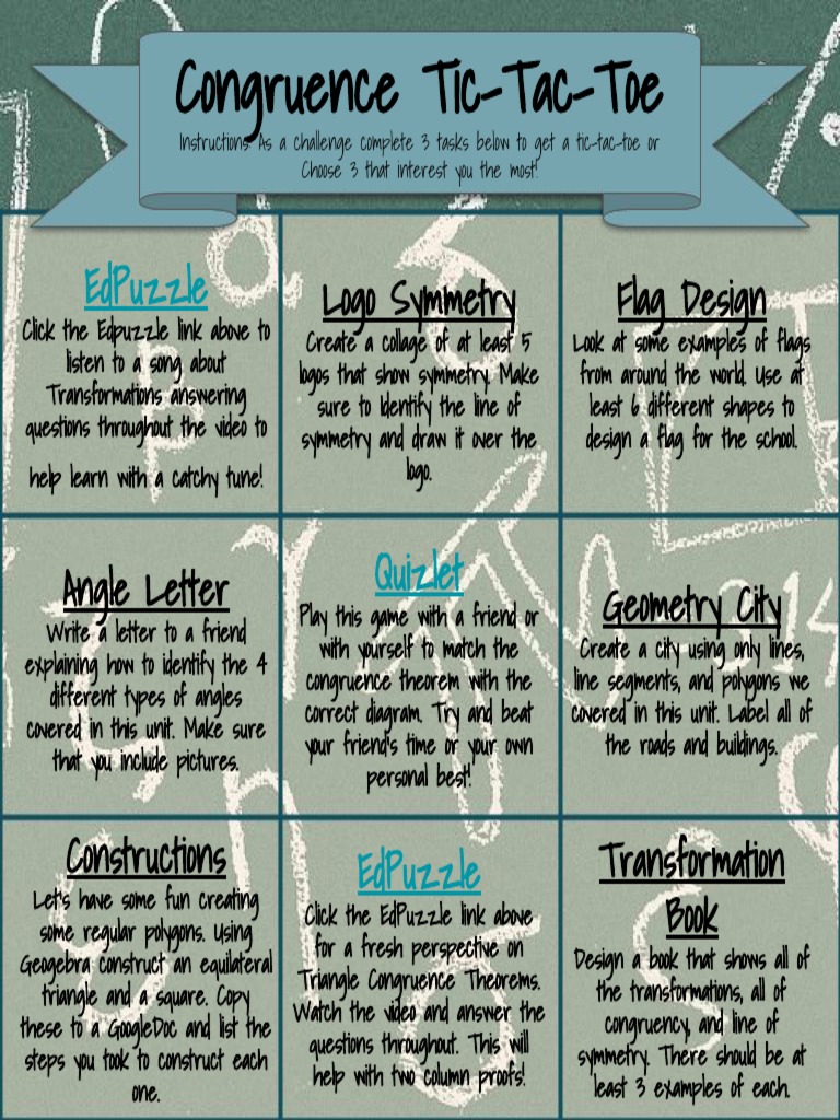 Geometry Choice Board | PDF | Geometric Shapes | Euclidean Plane Geometry