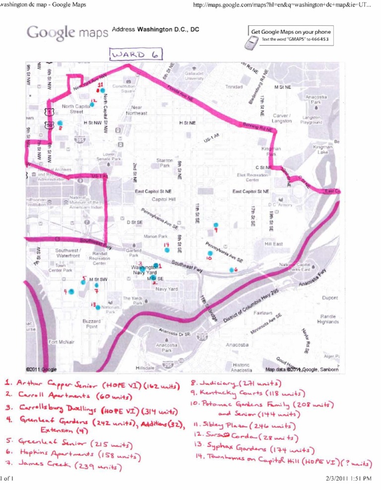 DC Ward 6 Public Housing | PDF