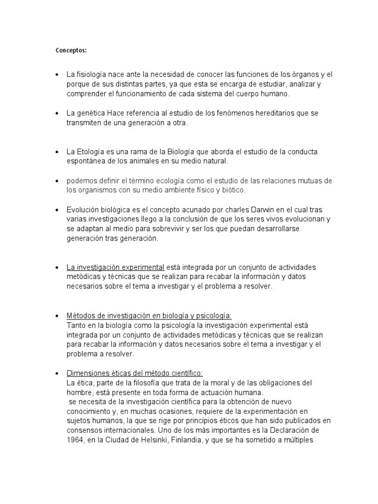 Foro Discusion Bases Neurobio | PDF | Biología | Sicología