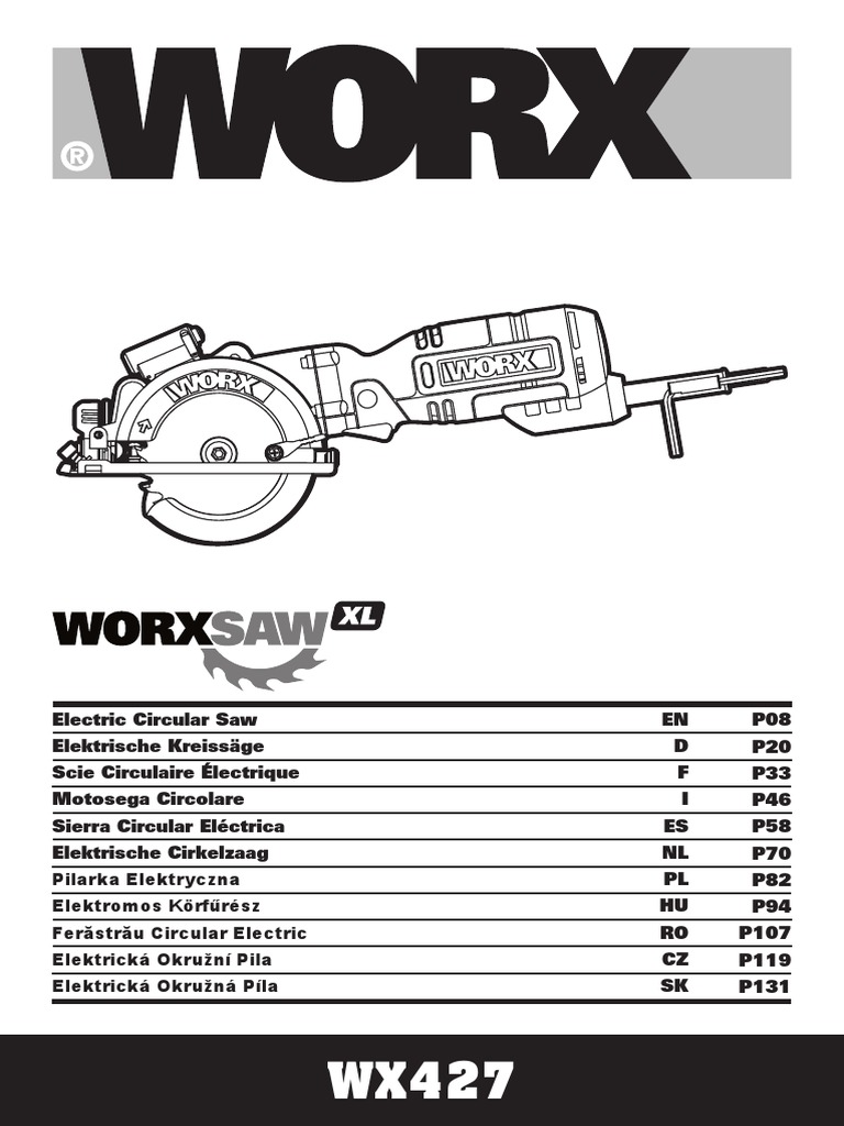 Manual Worx Wx427 | PDF | Herramientas | Residuos