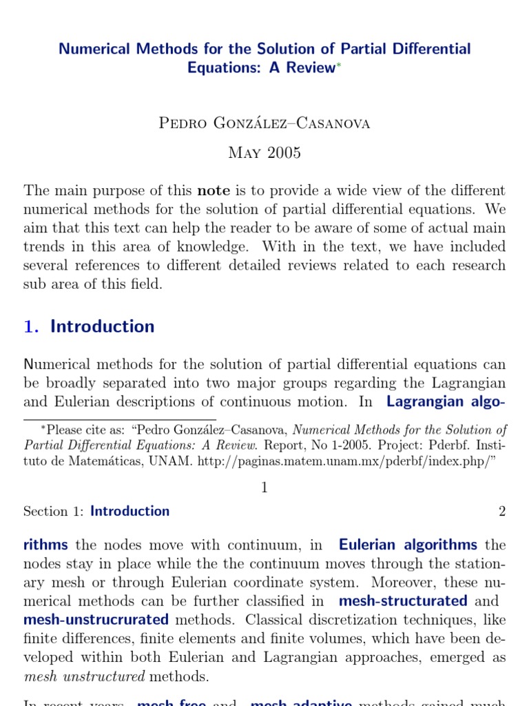 Review Pde RBF | PDF | Finite Element Method | Partial Differential ...