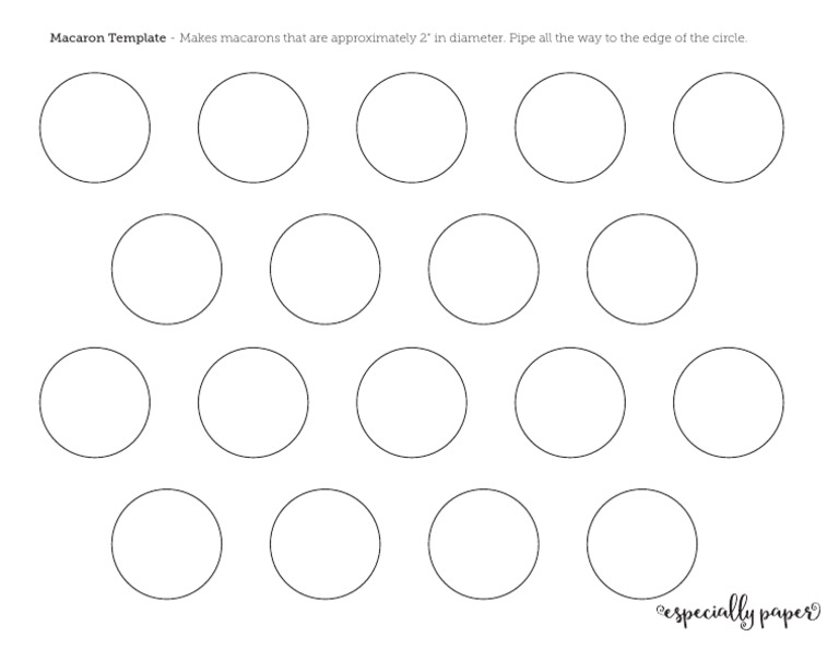 Macaron Template PDF | PDF