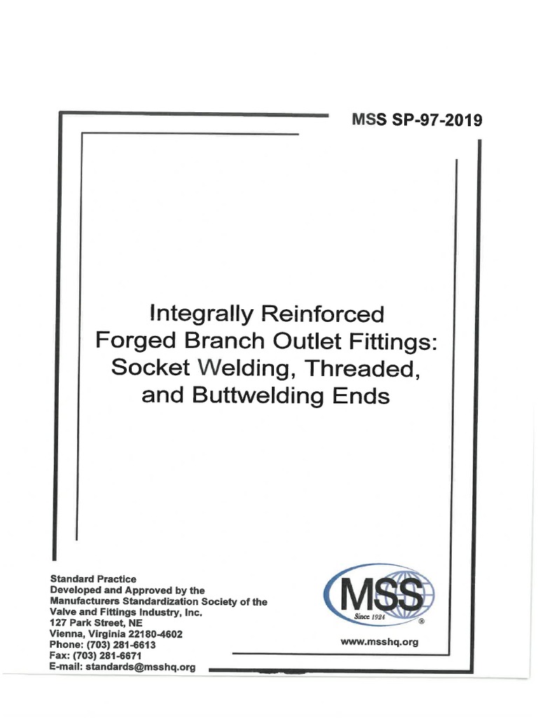 MSS SP-97-2019 PDF | PDF