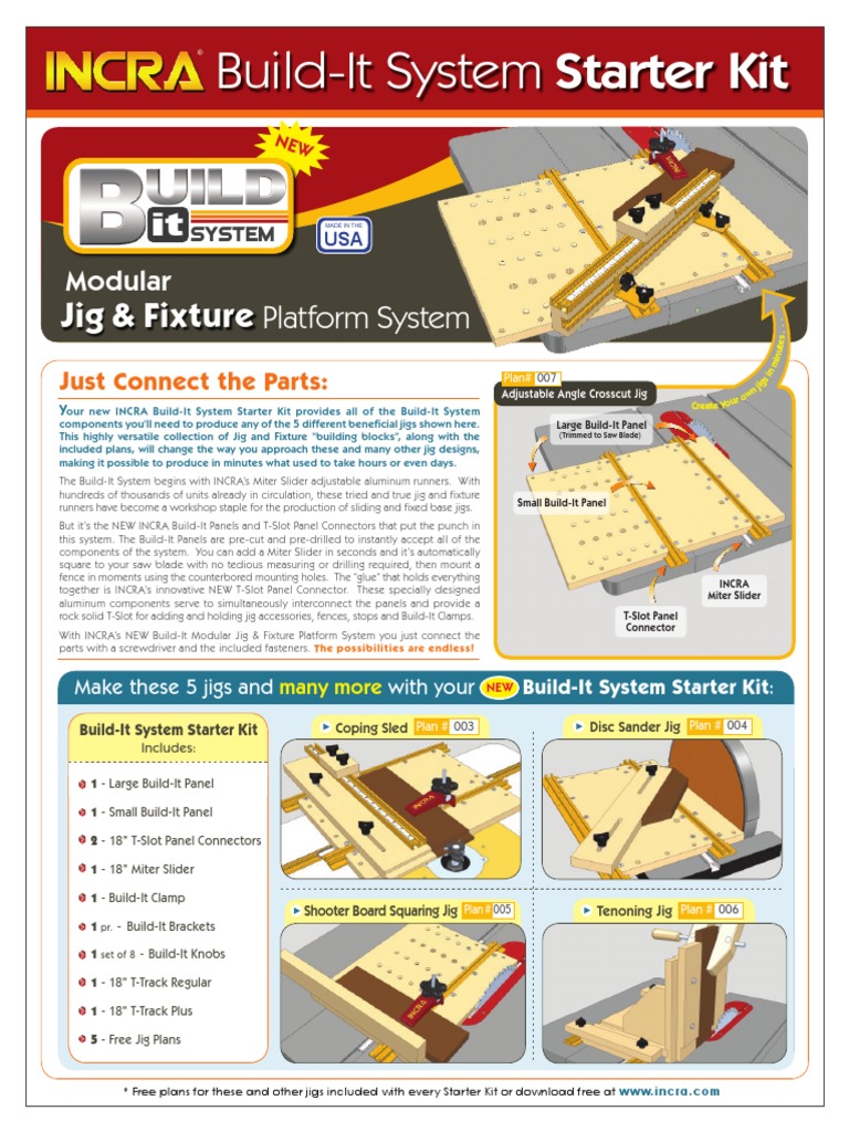 Build-It Starterkit Manual | PDF | Woodworking | Manufactured Goods
