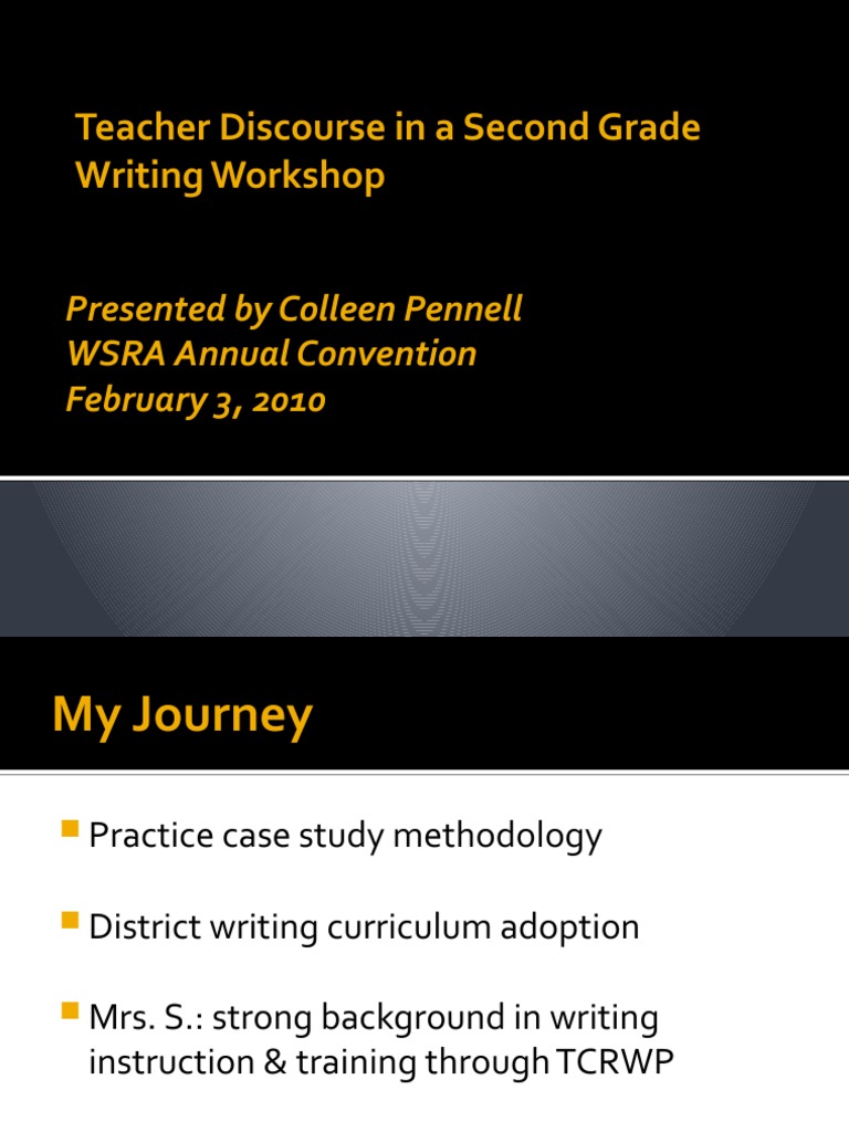 Teacher Discourse in A Second Grade Writing Workshop | PDF | Teachers ...