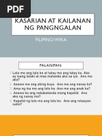 Kailanan NG Pangngalan 6 Worksheet 2 | PDF