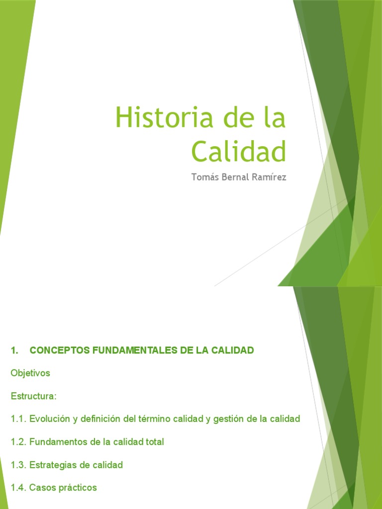Historia de La Calidad | PDF | Calidad (comercial) | Gestión de la calidad