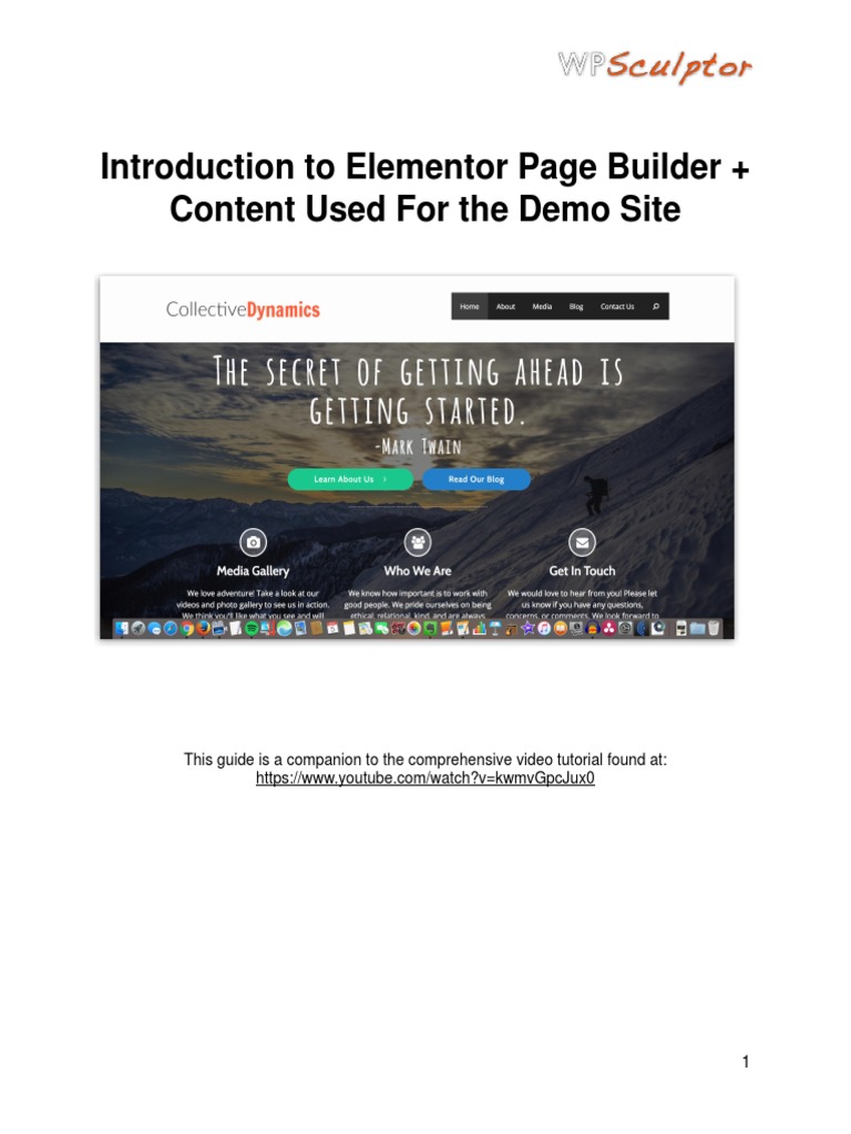 Elementor PDF Guide PDF | PDF | Page Layout | Screenshot