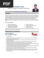 MD Abul Kalam Azad - Resume | PDF | Logistics | Supply Chain