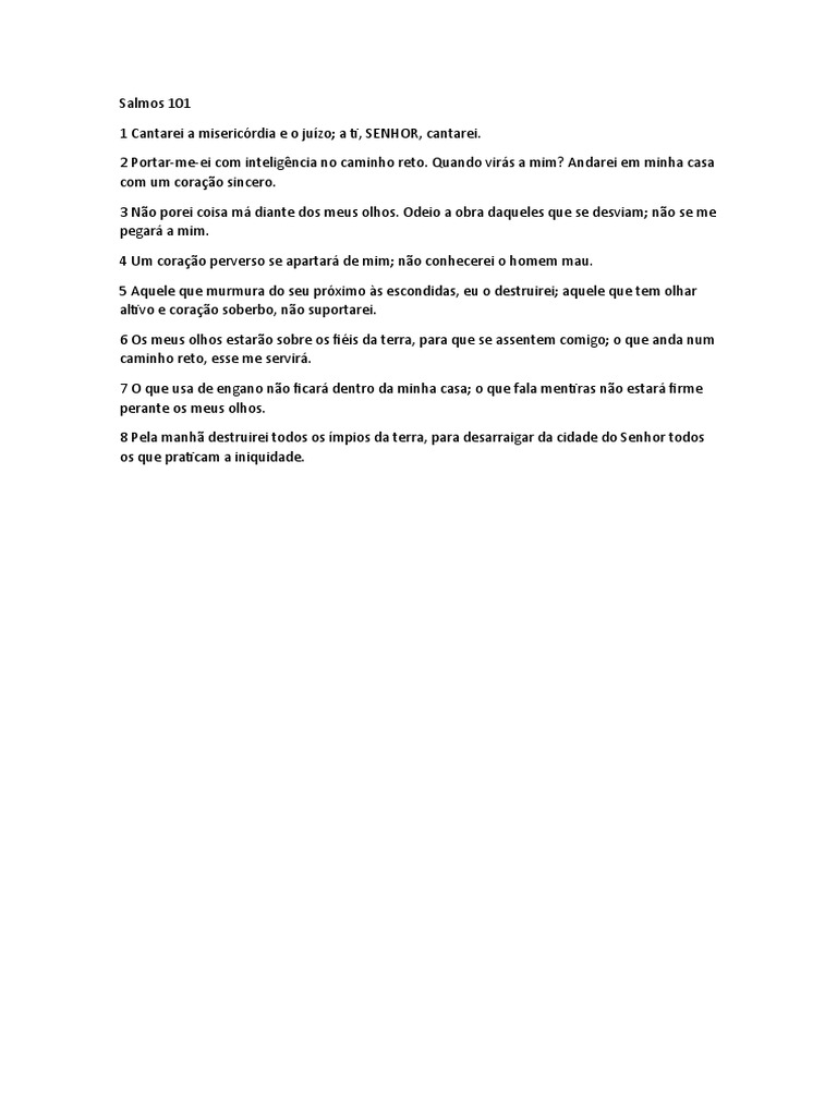 Salmo 101 | PDF
