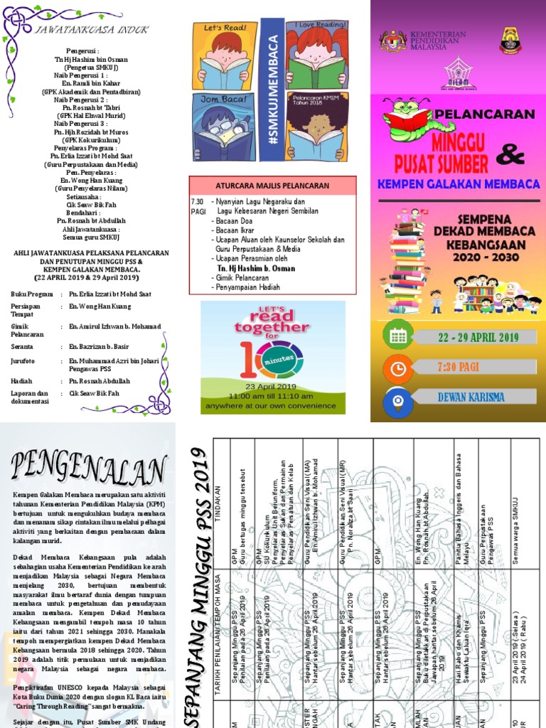 BUKU PROGRAM Minggu Pss 2019 PDF | PDF