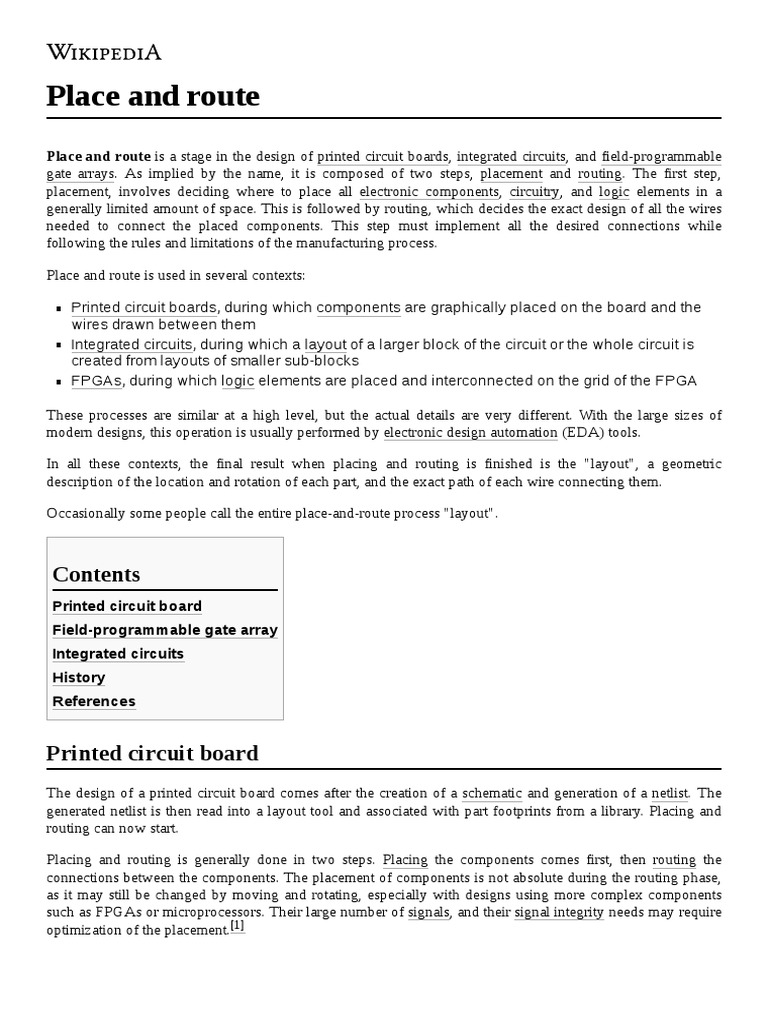Place and Route | PDF | Field Programmable Gate Array | Electrical ...